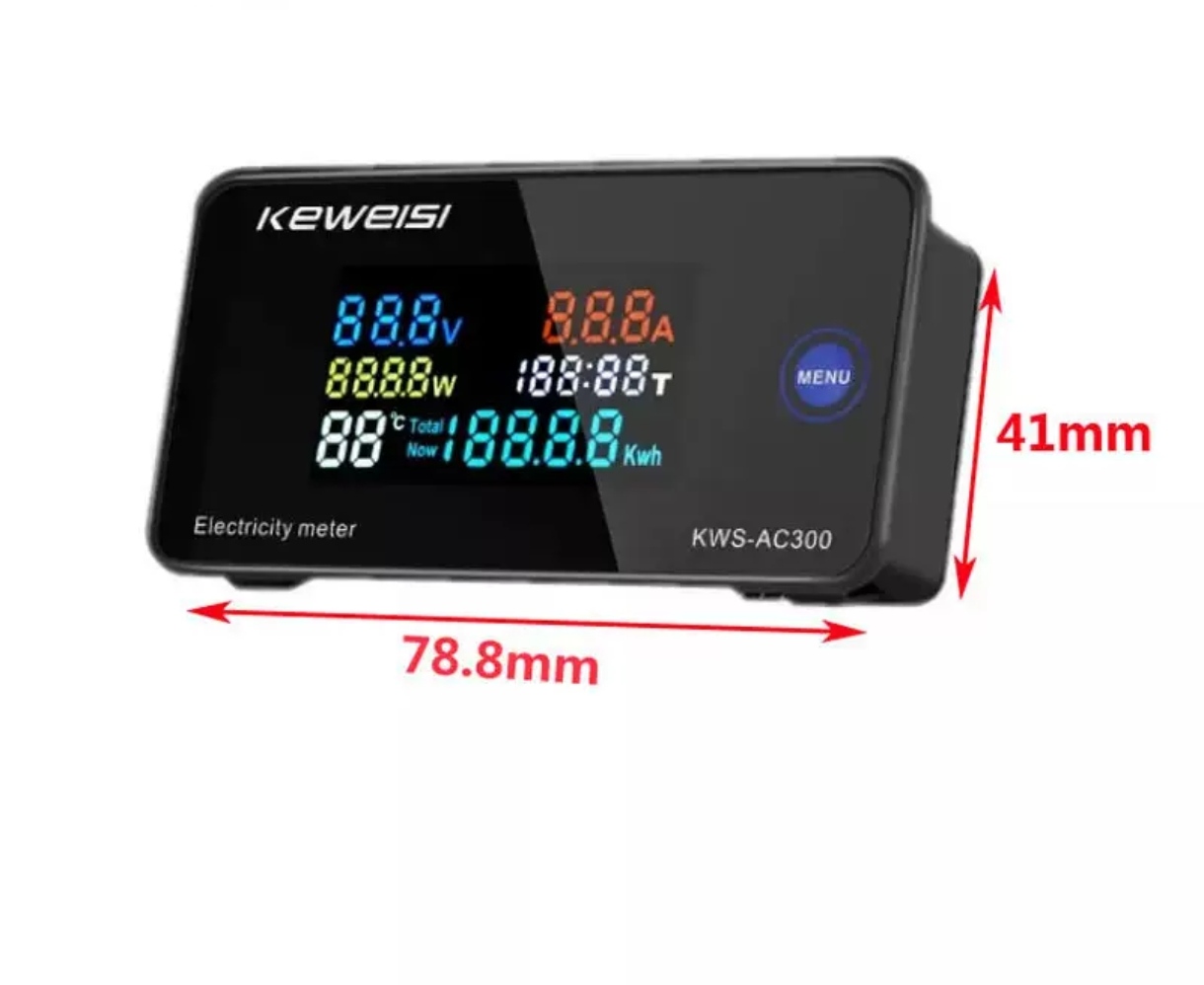 قیمت و خرید مولتی فانکشن واتمتر و پاورمتر AC مدل KWS-AC300-20A - ققنوس ...