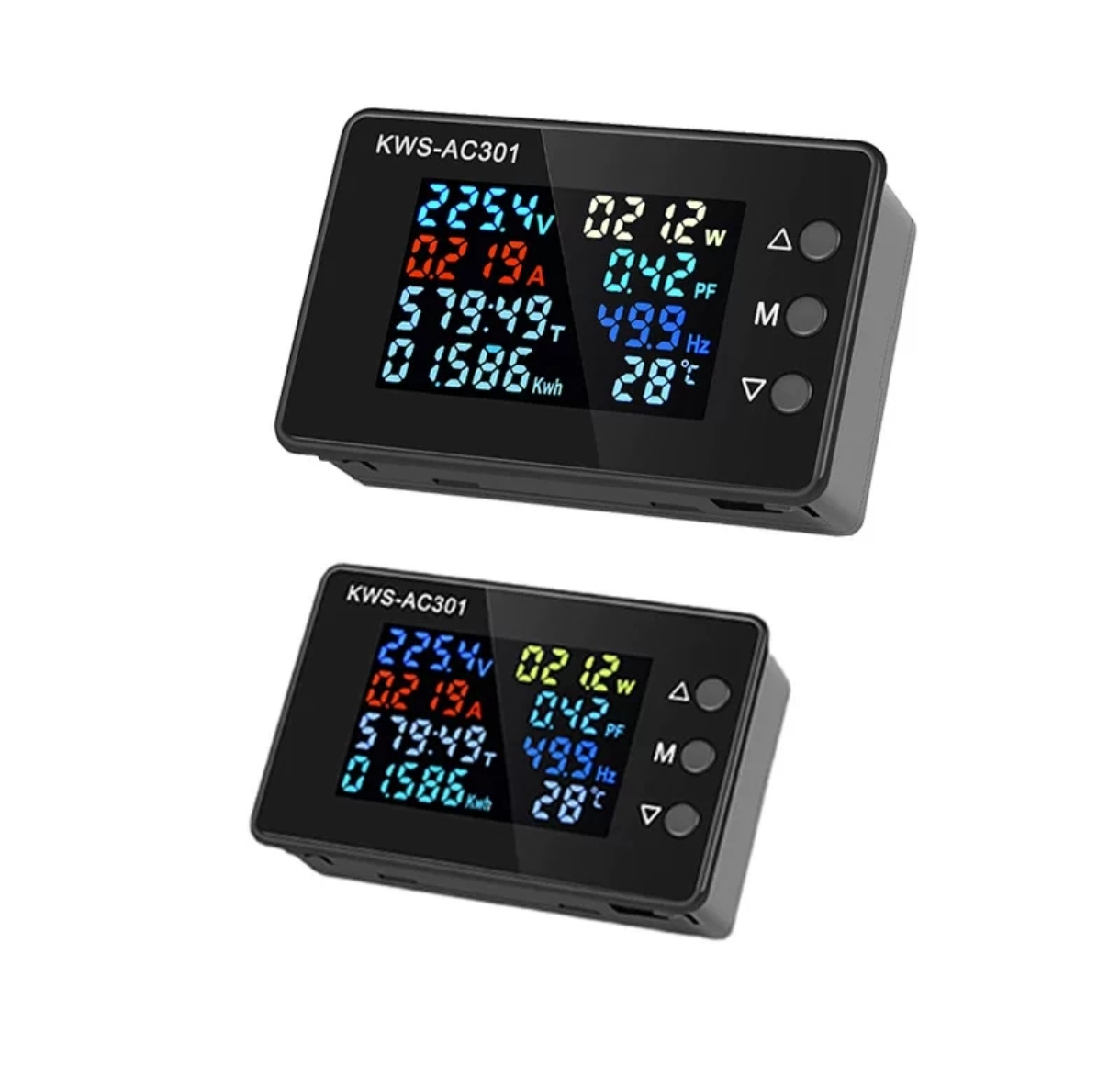 قیمت و خرید وات‌متر و پاورمتر KWS AC301 | نمایشگر دیجیتال جریان 100 آمپر